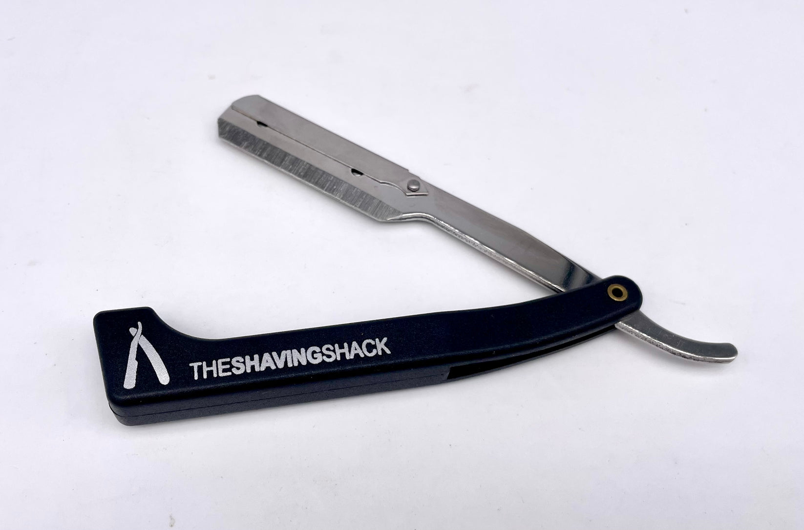 The Shaving Shack Black Vented Shavette - Cut-Throat Razor - Shaving Time