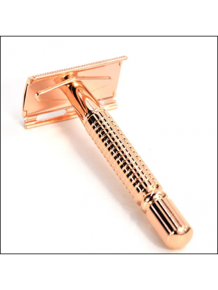 Epsilon Rose Gold Safety Razor – Shaving Time