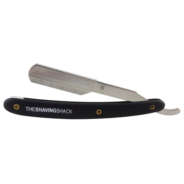 The Shaving Shack - Cut-Throat Straight Razor - Black - Shaving Time